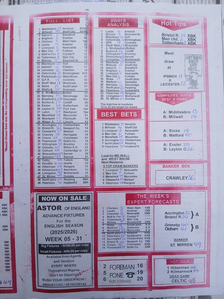 Week 31 Pools RSK Papers 2026: Soccer, Bob Morton, Capital Intl ...