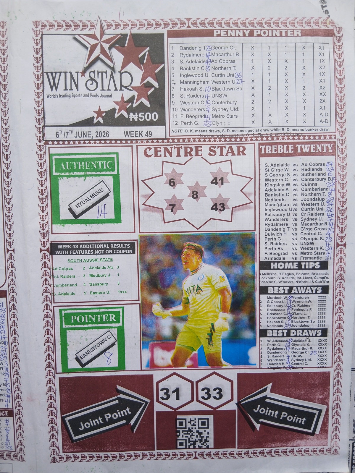 Week 49 RSK Papers 2026: Soccer, Bob Morton, Capital Intl, WinStar, BigWin